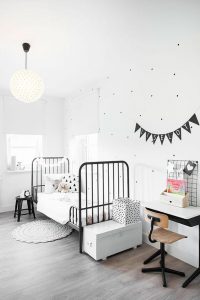 Habitaciones juveniles blancas, habitaciones infantiles blancas 50 FOTOS