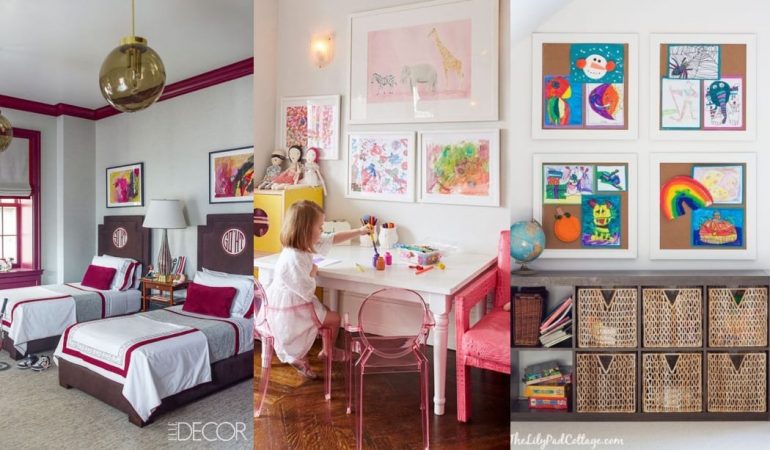 Cómo exponer dibujos infantiles - Ideas originales y fotos