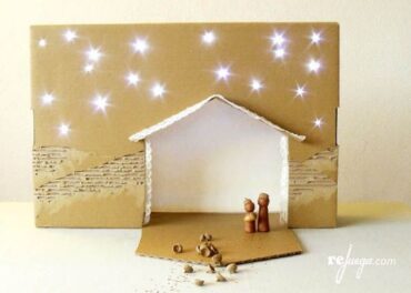 Belén de cartón manualidades