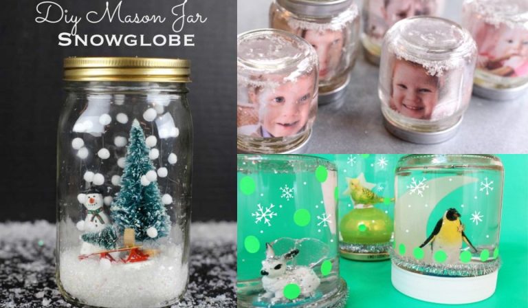 Cómo hacer bolas de nieve – Navideñas, de cristal, con foto, originales