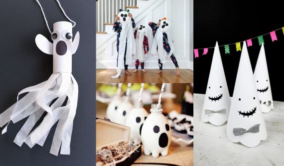 Manualidades de Fantasmas Halloween (13 IDEAS) Decoideas.net