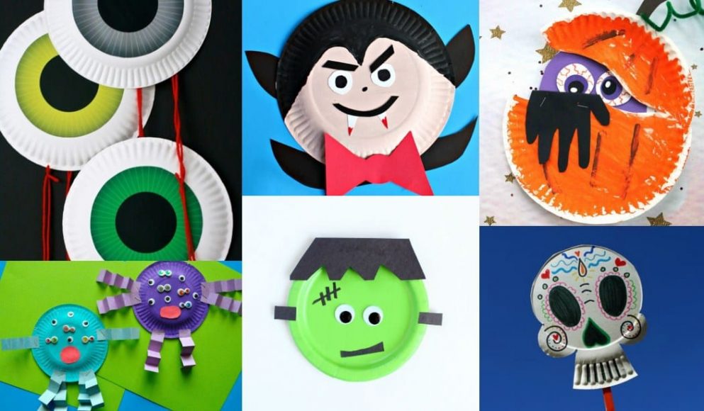 Manualidades para Halloween con platos ideales para realizar con niños