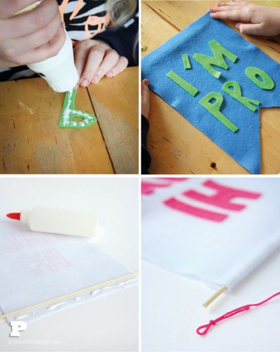 Banderines de fieltro DIY