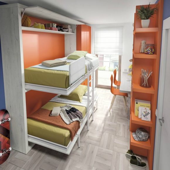 Camas abatibles para problemas de espacio