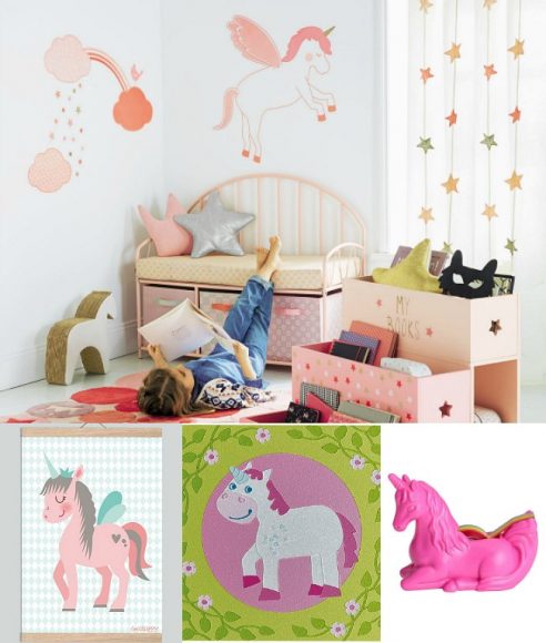 Tendencia decoracion Unicornios