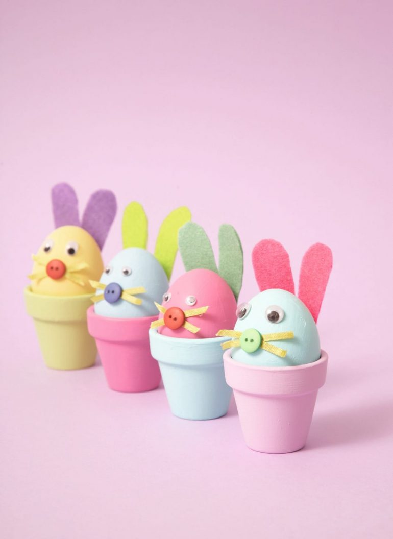 +40 Ideas para decorar huevos de Pascua ¡con niños!
