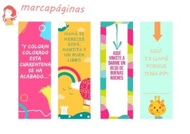 20 Marcapáginas para el día de la madre – Plantillas pdf GRATIS