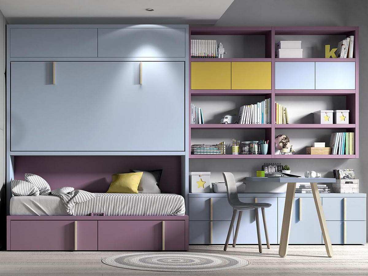 Camas Abatibles, la mejor opción para habitaciones juveniles pequeñas