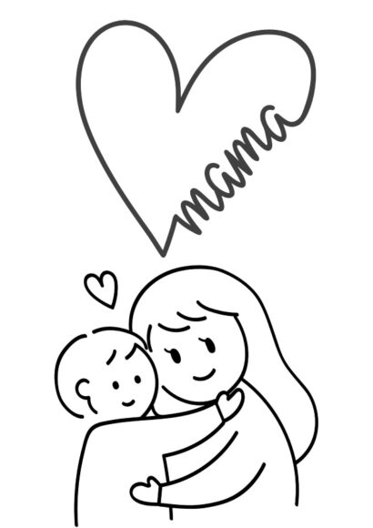 Dibujos Día De La Madre Para Colorear